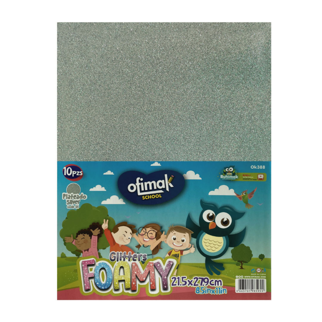 OK388 - Foamy Escarchado Color Plateado - Ofimak | Artículos de Oficina ...